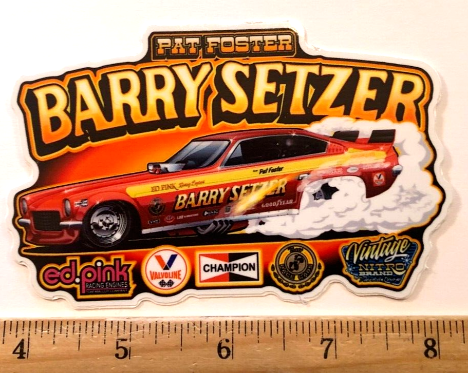 Pat Foster BARRY SETZER Name Red Chevy Vega NHRA Racing Funny Car ...