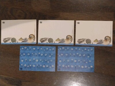 Lot of 5 Old UNICEF Paper Gift Cards Shells/Music | eBay