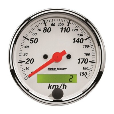 Autometer AU1388-M 3-1/8" Arctic White Speedometer | eBay Australia