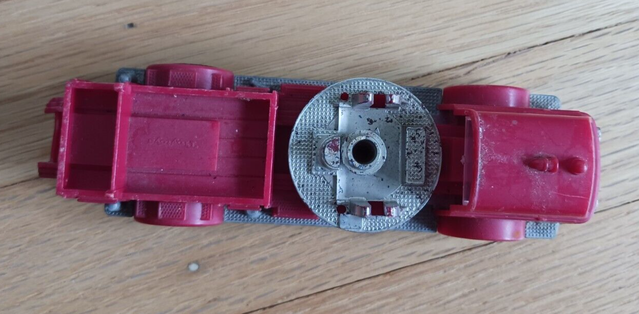 VINTAGE HUBLEY TINY TOYS 5 3/4 INCH SWIVEL EXTENDING LADDER FIRE TRUCK ...