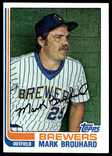 1982 Topps #517 Mark Brouhard Milwaukee Brewers RC Baseball | eBay