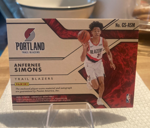 2018-19 Anfernee Simons Panini Gold Standard Auto Autograph RC /99 ...
