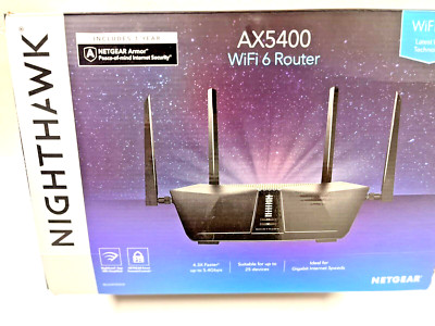 NETGEAR Nighthawk AX6 AX5400 6-Stream WIFI 6 Router RAX54S-100NAS New ...
