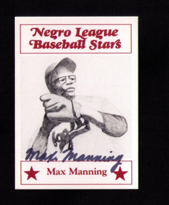 1986 Max Manning SIGNED AUTOGRAPH Negro League Baseball Stars #54 Larry ...