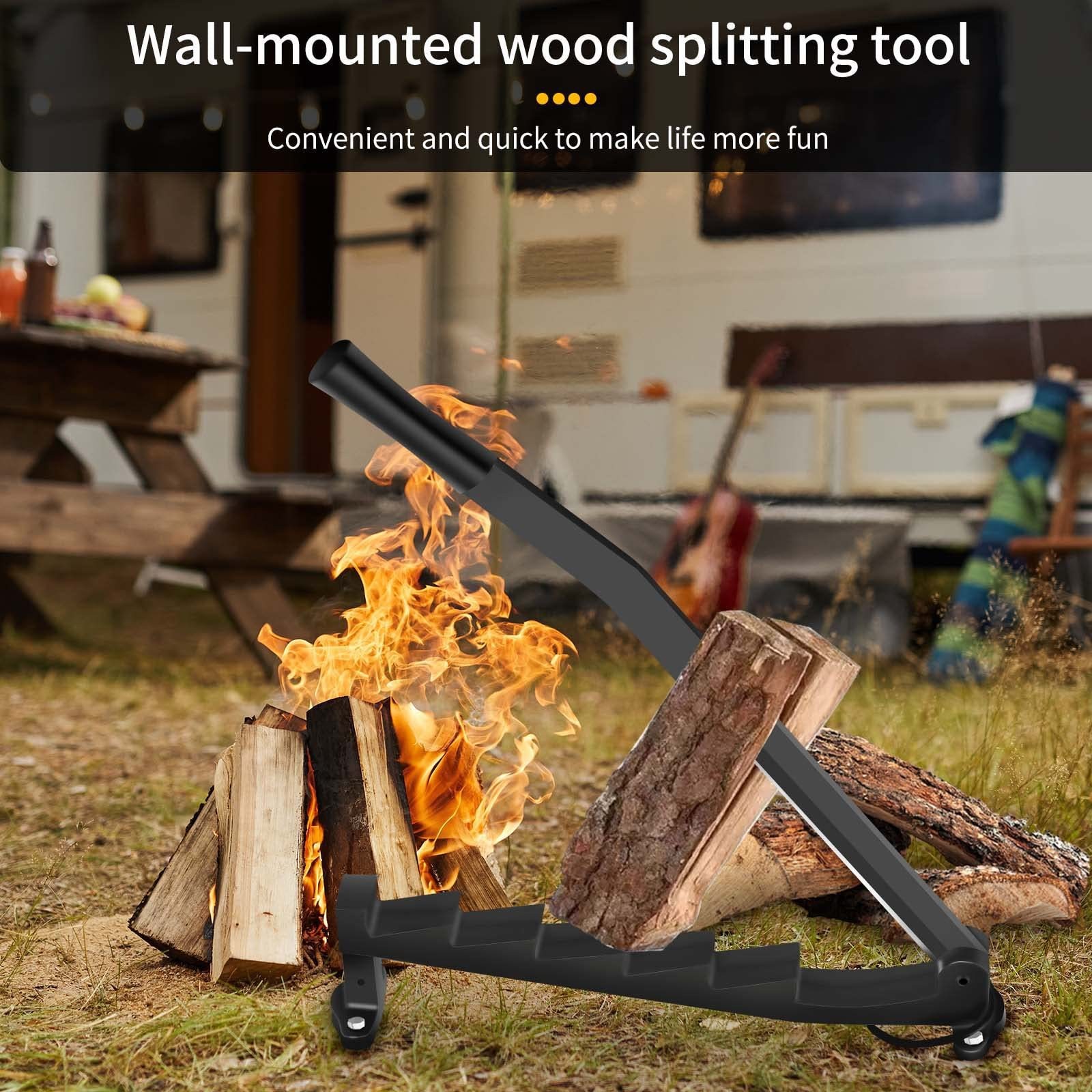 Wall Mounted Wood Splitter Effortless Firewood Splitting,Time Saving ...