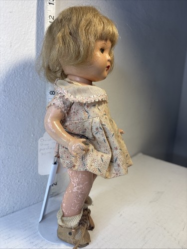 Effanbee Patsy kin Vintage Composition Doll 11” Wig & Dressed Cute! | eBay