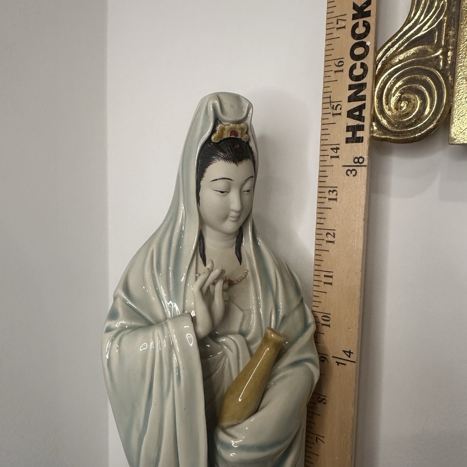 Chinese RARE Quan Yin Kwan Yin Guan Yin Buddhist Goddess Statue ...