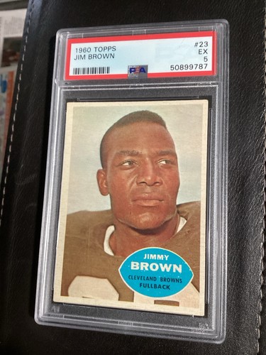 1960 Topps Football #23 Jim Jimmy Brown Cleveland Browns HOF PSA 5 | eBay