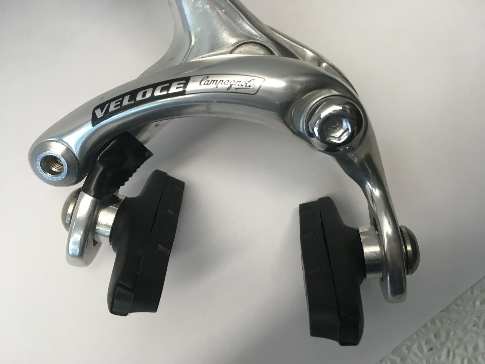 Campagnolo Veloce FRONT&REAR brake calipes With brake shoes,NEW.Silver ...