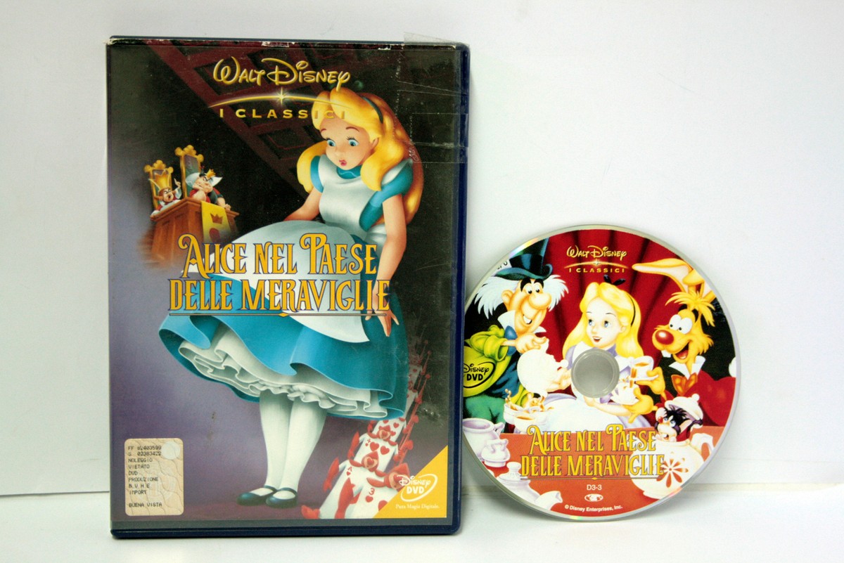 Alice Nel Paese Delle Meraviglie Dvd Disney Magiche Fiabe + Dvd Alice