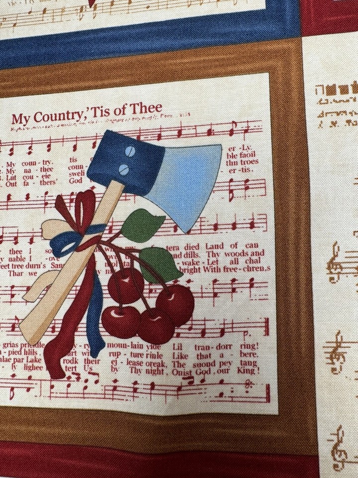 76 Trombones quilt fabric panel by Moda 17150-11 patriotic | eBay