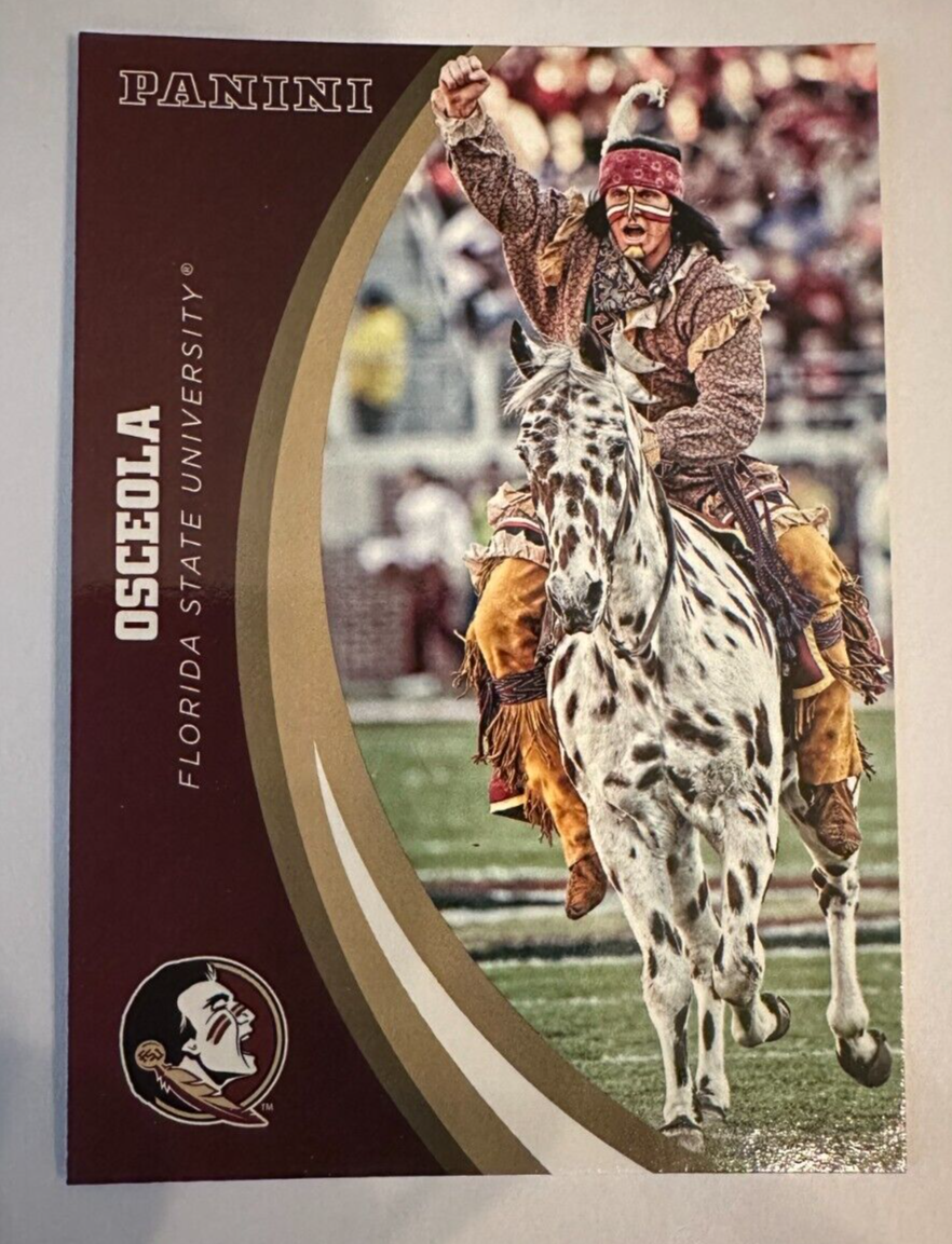 2015 Panini Collegiate FLORIDA STATE SEMINOLES Mascot card Osceola # 1 ...