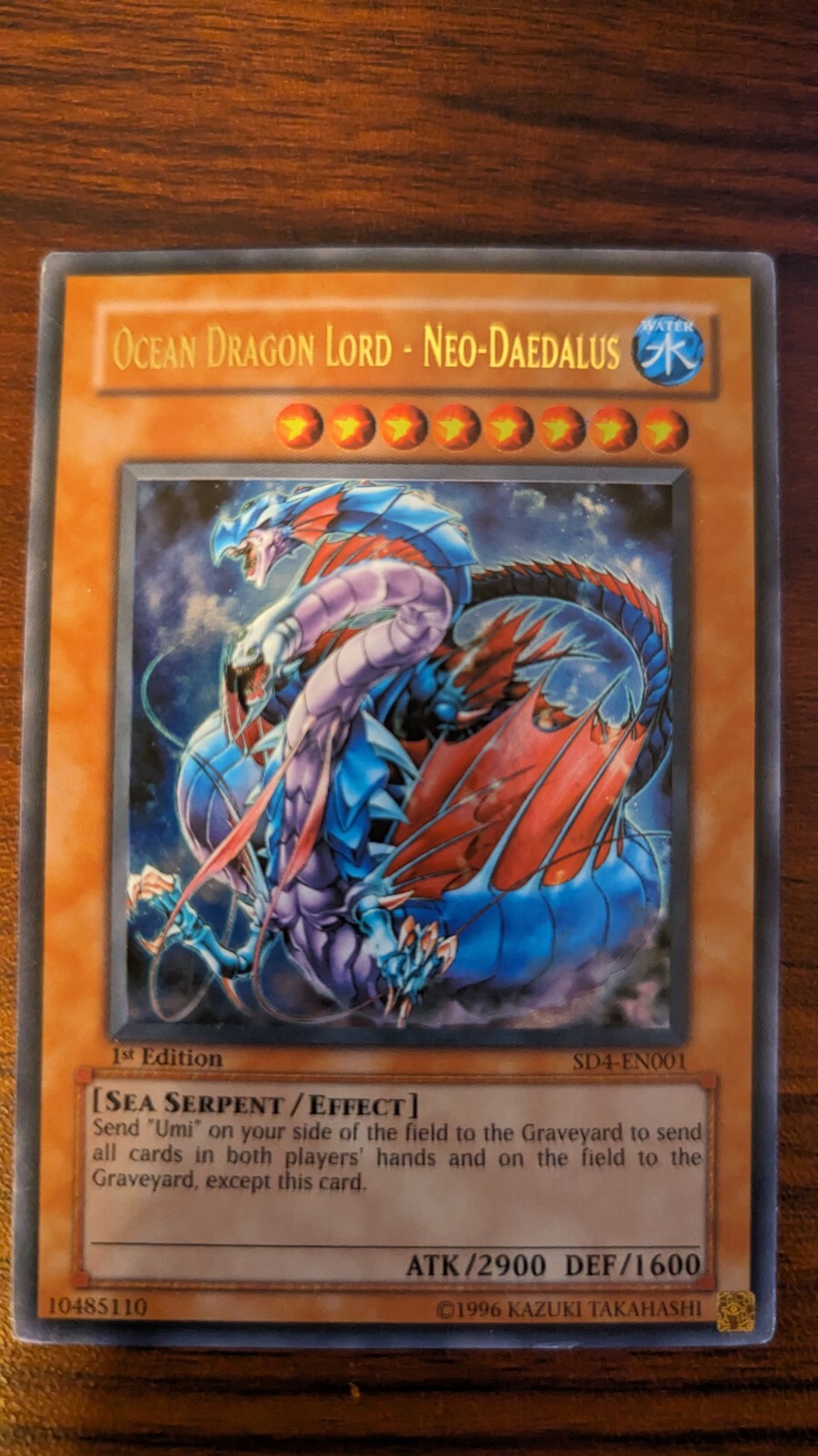 Yu-Gi-Oh! TCG Ocean Dragon Lord - Neo-Daedalus Structure Deck SD4-EN001 ...