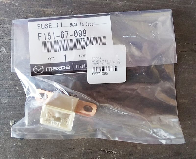 Mazda OEM Main 120 Amp Fuse 120A F151-67-099 For Rx-8 Mx-5 Genuine | eBay