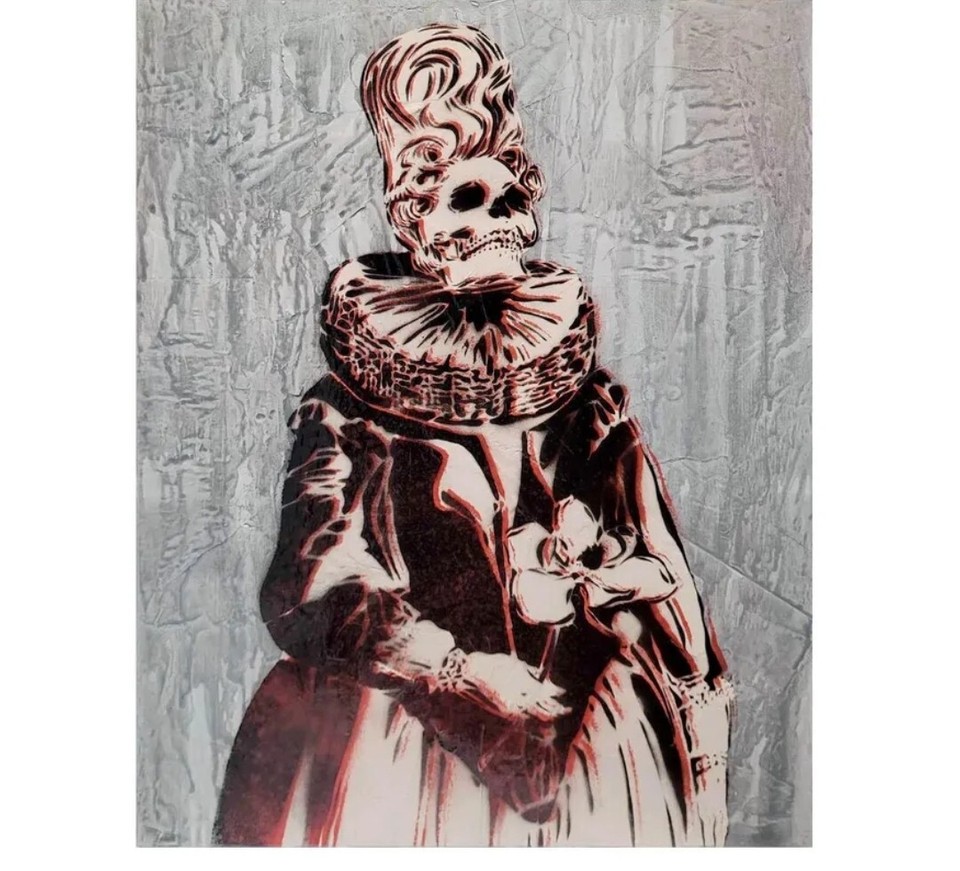 Skull Queen Painting, magnolia art, graffiti art, street art painting ...