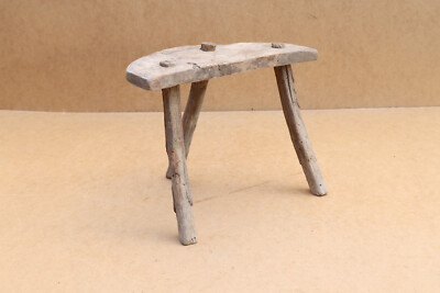 Vintage Furniture Stool Antique Primitive Wood Child's Chair Farmhouse ...