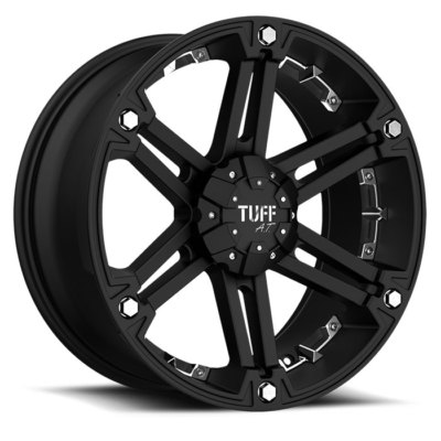 17 inch 17x8 TUFF T01 MATTE BLACK wheel rim 5x5.5 5x139.7 +20 | eBay