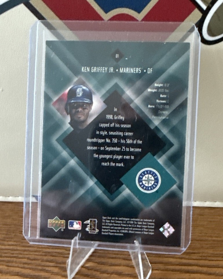 99 UD Black Diamond Diamonation Ken Griffey Jr Seattle Mariners # D1 ...