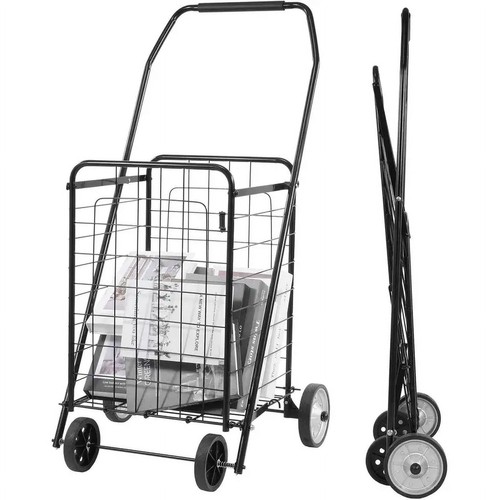 Foldable Utility Cart，Lightweight Rolling Trolley， with Wheels | eBay