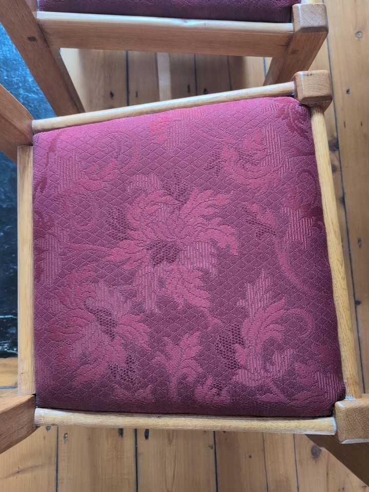 Solid Oak Dining Table With 6 Chairs | eBay UK