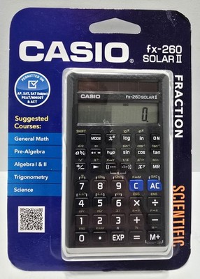 New Old Stock - Casio fX-260 Solar II Scientific Calculator ...