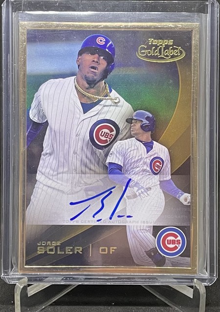 2016 Topps Gold Label - Framed Autographs #GLFA-JSO Jorge Soler (AU ...
