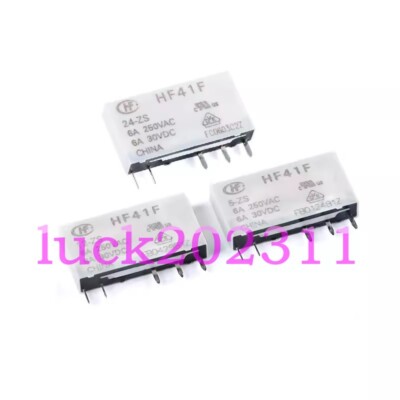 1pcs NEW Hongfa relay HF41F/5/12/24-ZS 5/12/24V 6A 5 pin group turn #YT ...