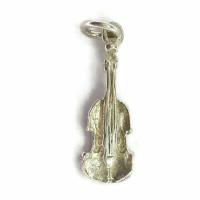 Violin Charm Pendant .925 Sterling Silver. | eBay
