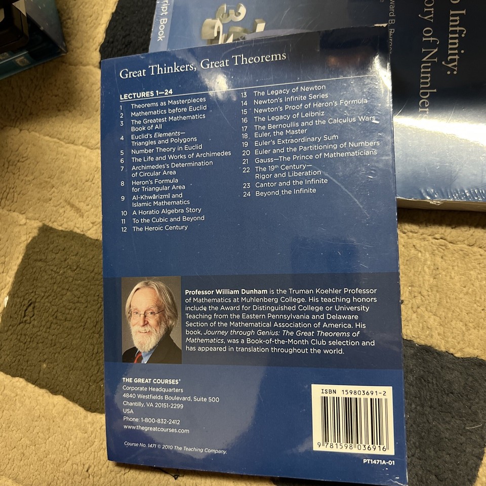 Great Thinkers, Great Theorems by William Dunham (2010, Trade Paperback ...