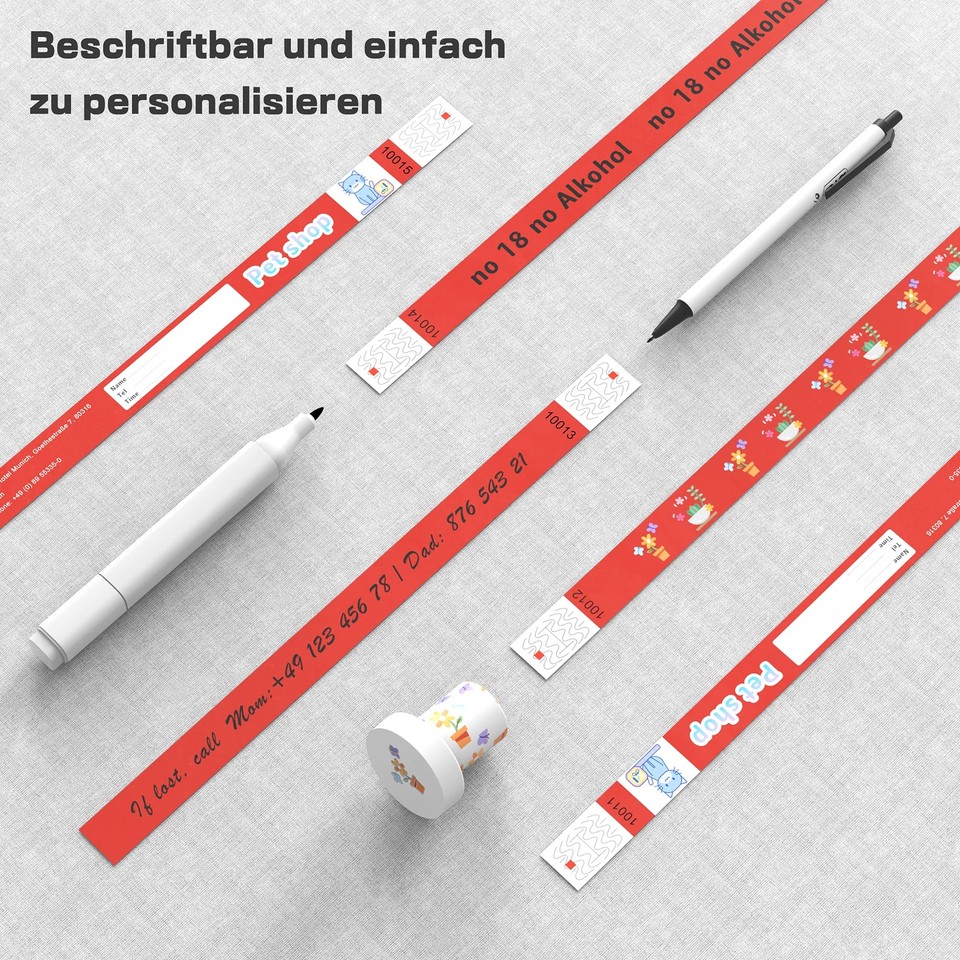 Entry Wristbands Easy DIY Printable Provide Printable Print Template ...