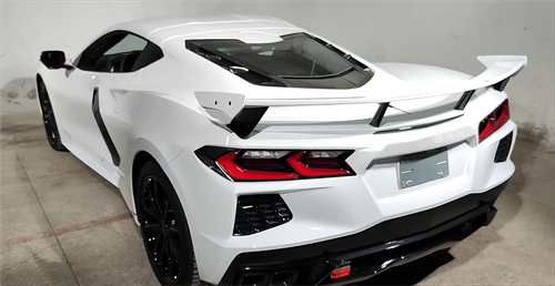 Real Carbon Fiber Rear Window Lower Trim Cover For 2020-2025 C8 ...