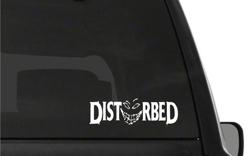 DISTURBED Vinyl Decal Car Window Laptop Guitar Metal Band Logo Sticker ...