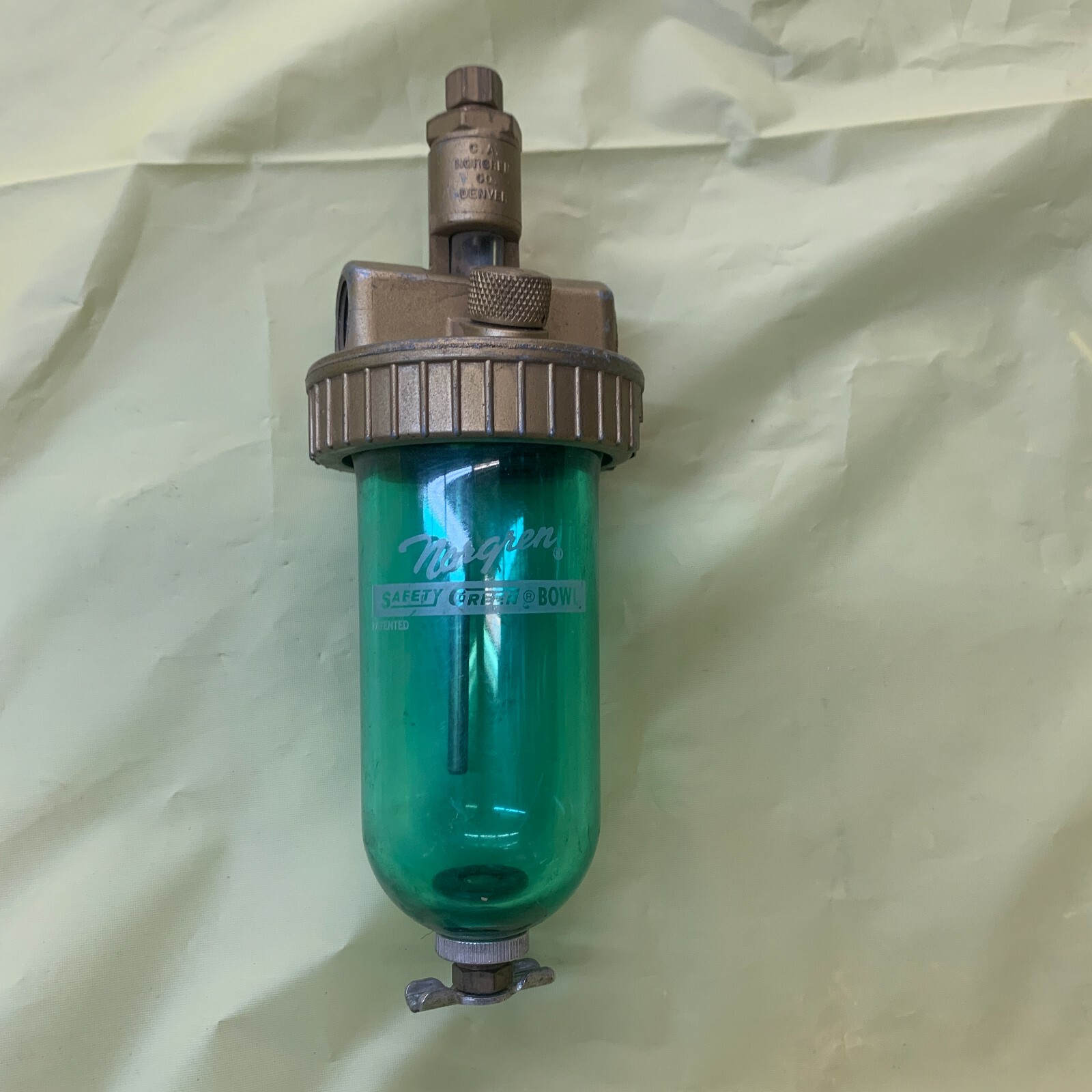 Norgren Automatic Micro-Fog 3/8" INLINE Lubricator Safety Green Bowl 10 ...