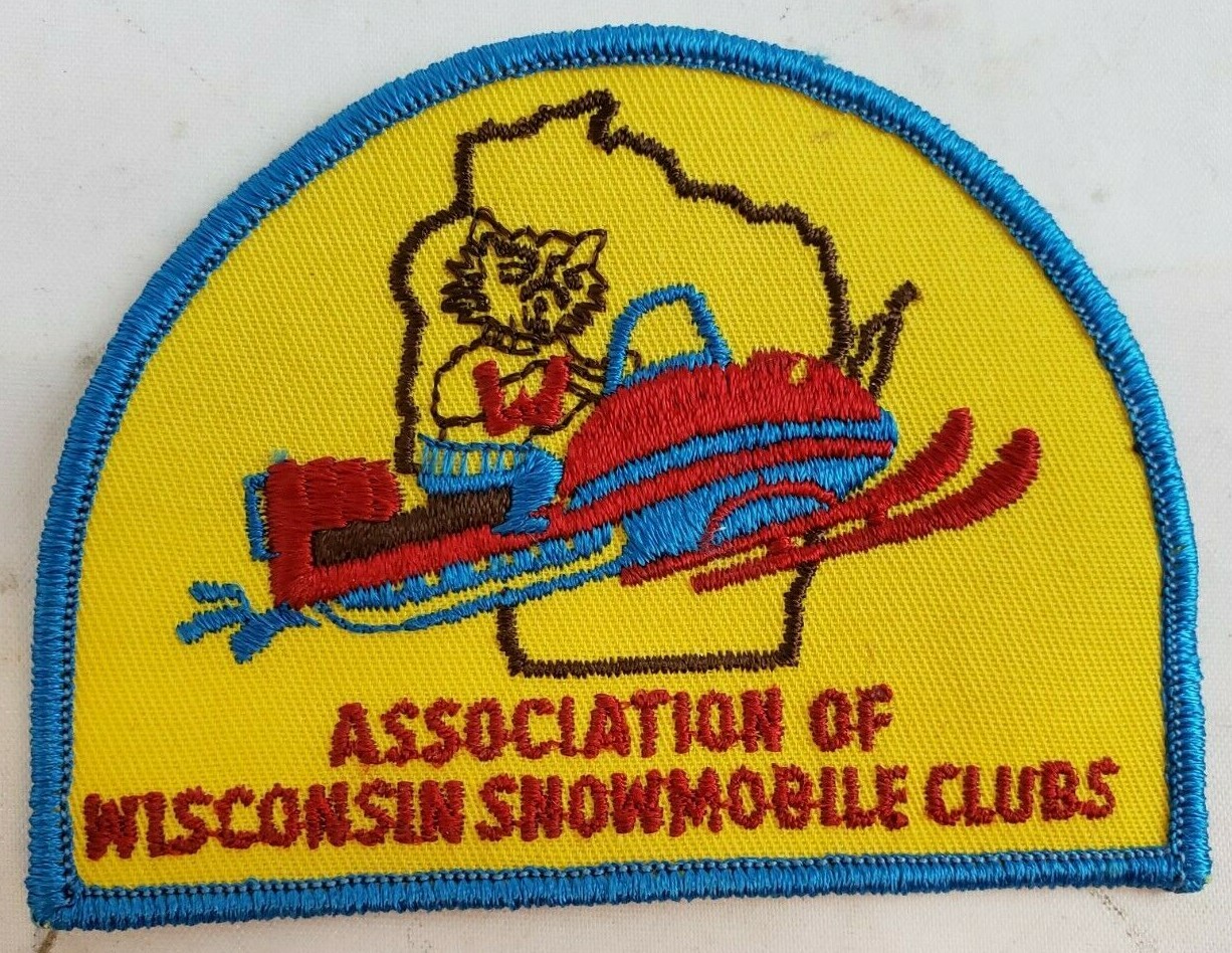 NEW Vintage 1970s Association of Wisconsin Snowmobile Clubs Patch ...