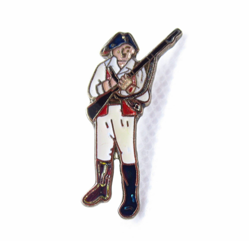 Minuteman - Patriot - Musket - Uniform - USA - Vintage Lapel Pin ...