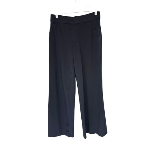 Spanx Black Basic Pull On Stretch Shaping The Perfect Wide Leg Pants ...