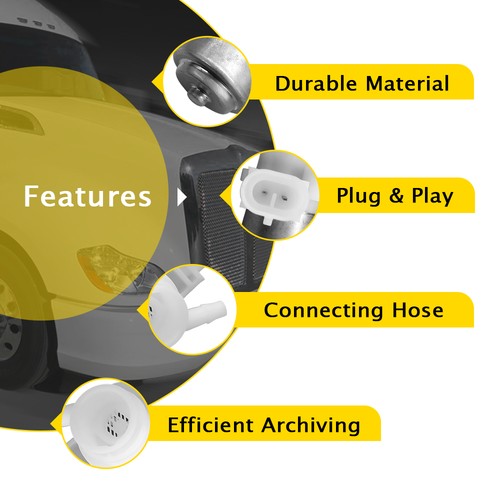 Windshield Washer Fluid Pump For Peterbilt 320 365 387 Kenworth T680 ...