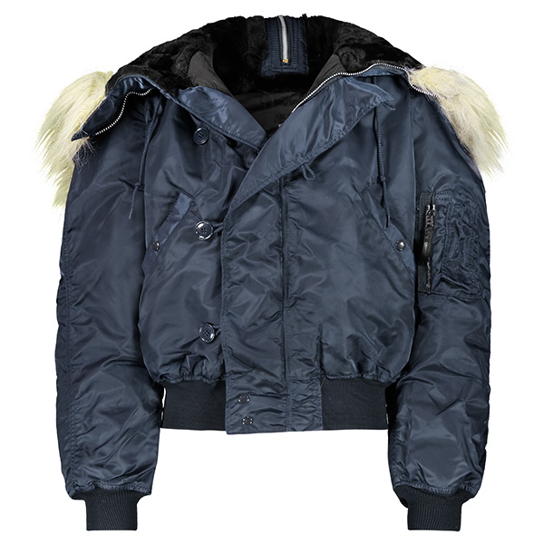 Men's Alpha Industries N2B Flight Parka Hood Navy Blue Size Men's Alpha Industries N2B Flight Parka Hood Navy Blue Size
