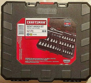 Craftsman 42 PC 1/4 3/8 Drive Hex, Screwdriver, & Torx Bit Socket ...