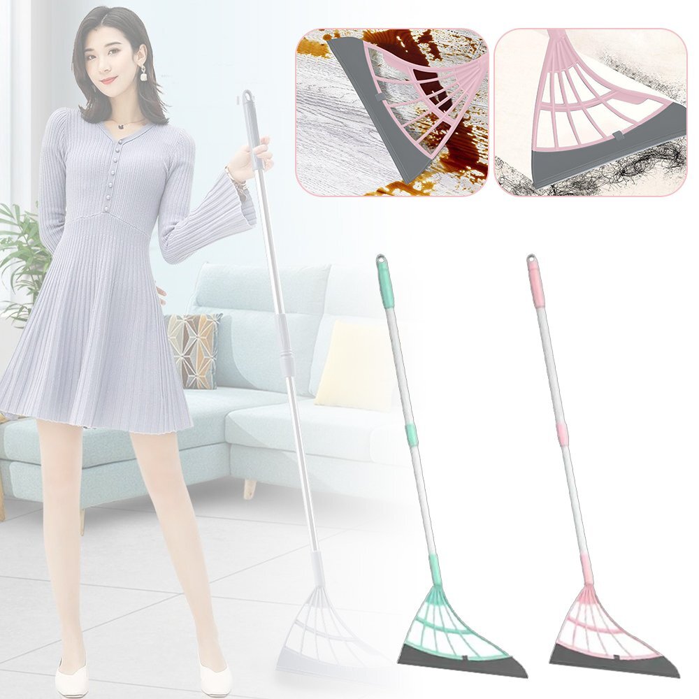 2-In-1 Adjustable Sweeper Multifunction Magic Mop & Broom Floor Clean ...