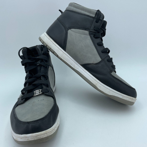 FUBU Basketball High Top Sneakers Mens 11 Heritage Gray Black Lace Up ...