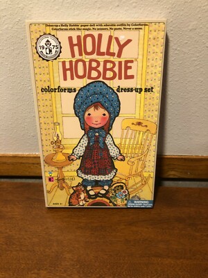 Colorforms Holly Hobbie Vintage Dress Up Set Paper Doll 1975 ...