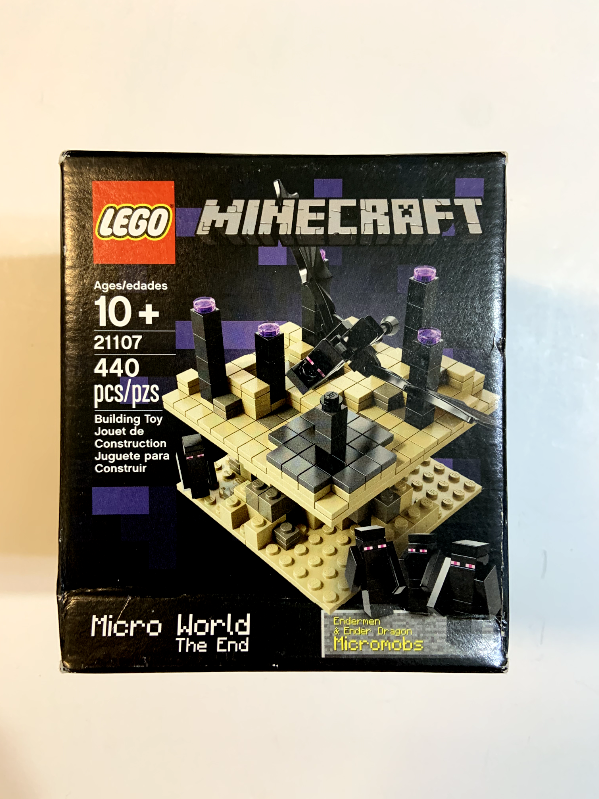 LEGO Minecraft 21107 Micro World The End from 2014 Ender Dragon Box ...