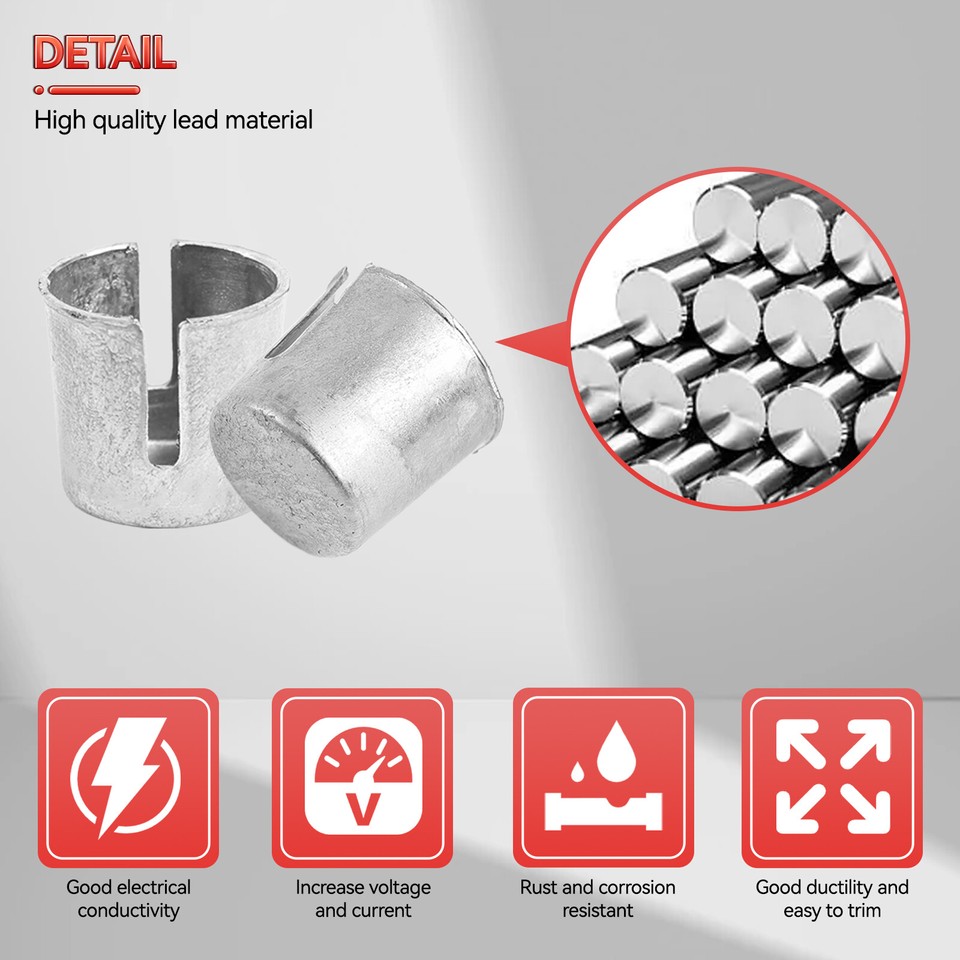 10PCS Car Battery Post Terminal Shims Auto Lead Caps w/ 12pcs Washers ...