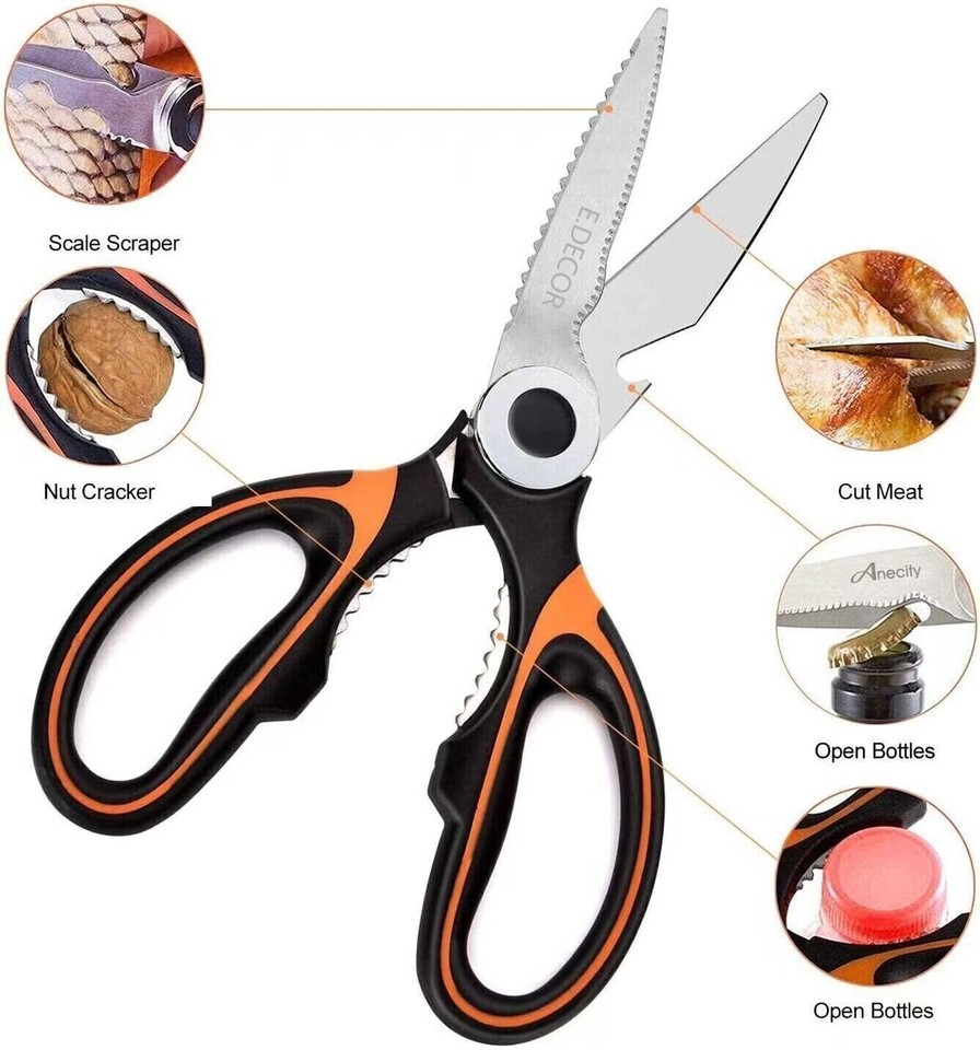 Heavy Duty Kitchen Scissors, Sharp Kitchen Scissors Multipurpose ...