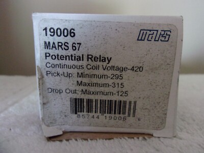 General Electric 3ARR3 MARS 67 Potential Relay 685744-19006 NOS FREE ...