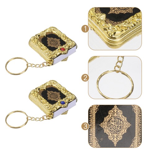 10pcs Quran Koran Book Pendant Vintage Keychain Religion Keyring ...