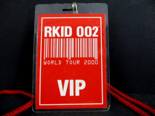 Oasis, Laminated VIP Pass & Lanyard, RKID 002, World Tour 2000, Unused ...