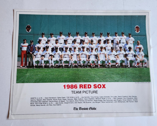 1986 Boston Red Sox Baseball Team Photo Wade Boggs Jim Rice Tom Seaver ...