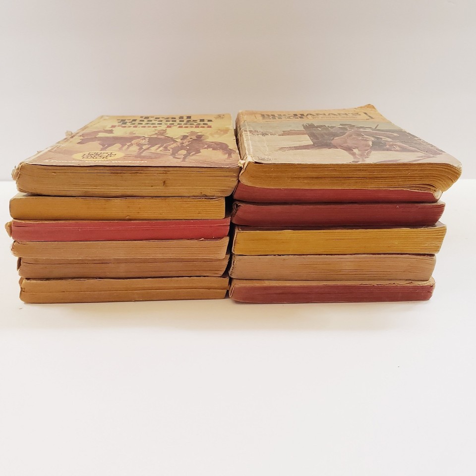 Western Paperback Book Lot of 8 Peter Field 4 Jonas Ward Dell Bantam ...